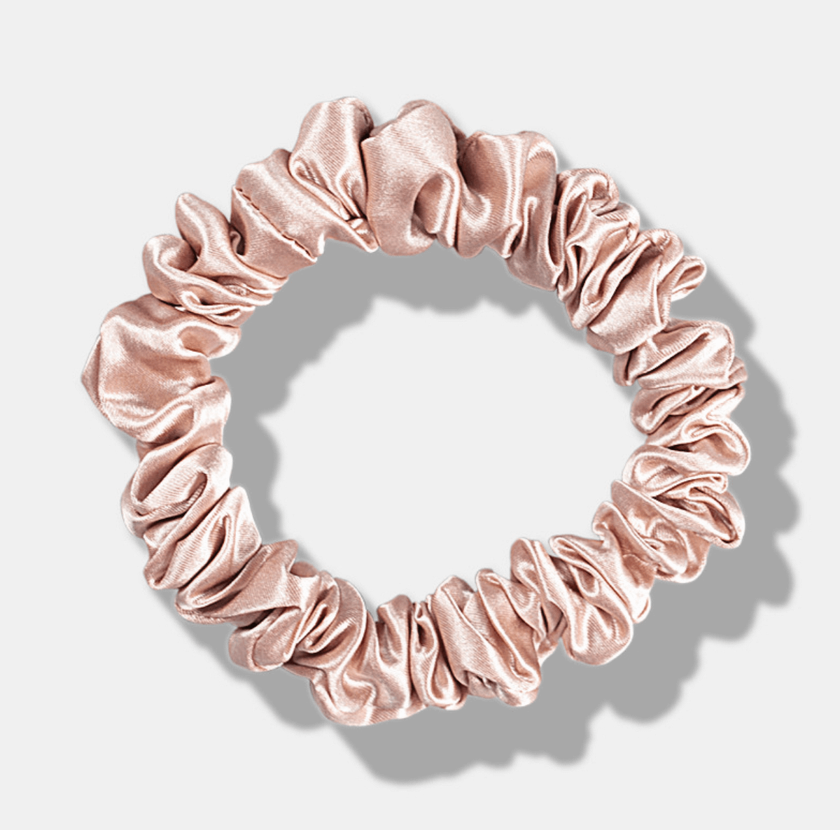 Medium Silk Scrunchie Rose Gold | June Silk